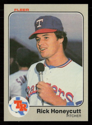 1983 Fleer Rick Honeycutt #568 Texas Rangers Baseball Card | eBay