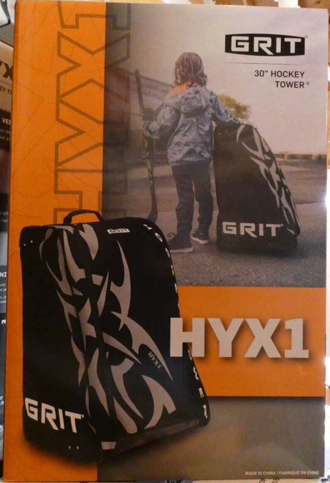 GRIT 30" Junior Hockey Tower Wheeled Equipment Bag HYK1 Black | eBay