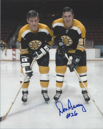 BOSTON BRUINS 70-72 STANLEY CUP CHAMP DON AWREY BOBBY ORR AUTOGRAPH ...