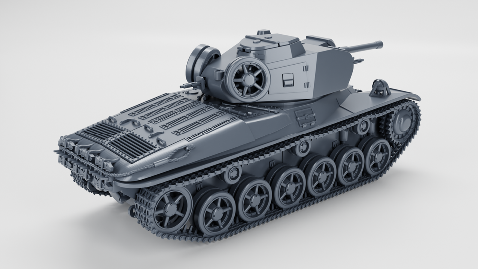 WW2 SWEDEN STRIDSVAGN M/42 MEDIUM TANK,STRV M42-3D PRINTED,MANY SCALES ...