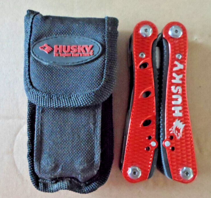 Husky 14 In 1 Multi-tool USED Red & Silver w/ nylon carry case | eBay