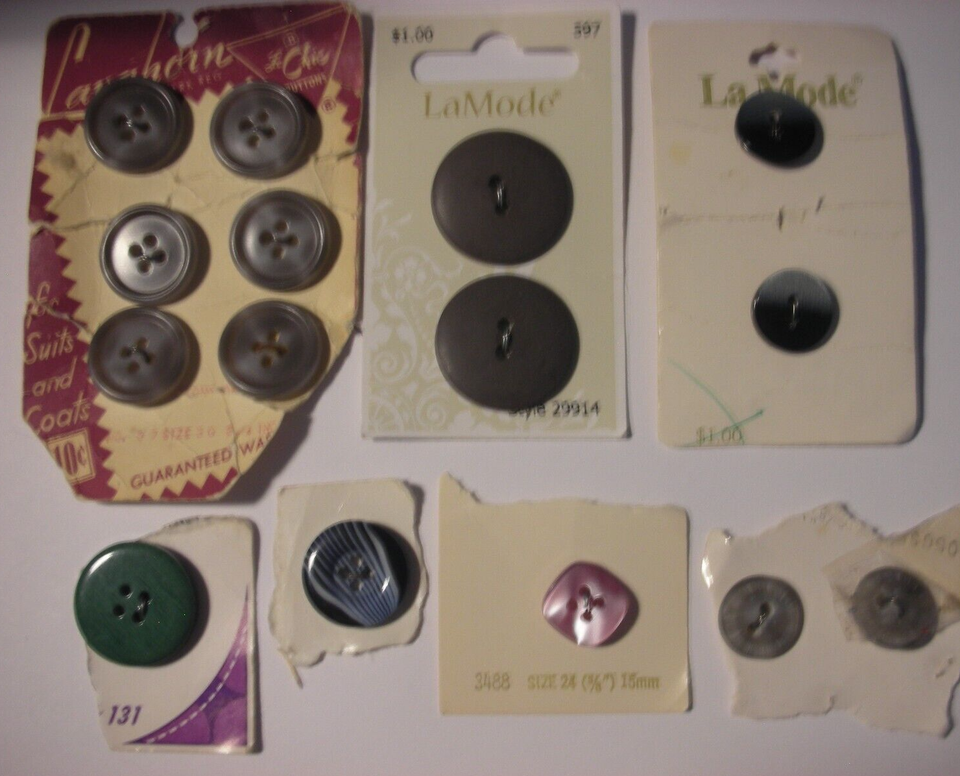 ANTIQUE VINTAGE SEWING BUTTONS LOT - 63 CARDS + LOOSE BUTTONS | eBay