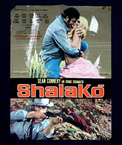 SHALAKO Poster Sean Connery Brigitte Bardot Western Rifle Rifle D55 | eBay