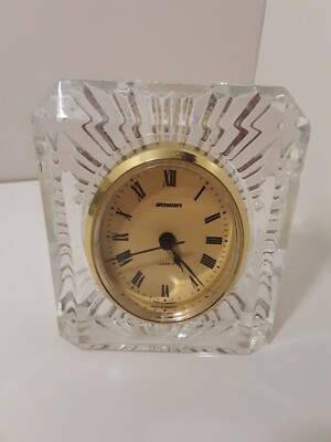 Vintage Staiger Made In Germany Crystal Desk Mantle Shelf Clock | eBay