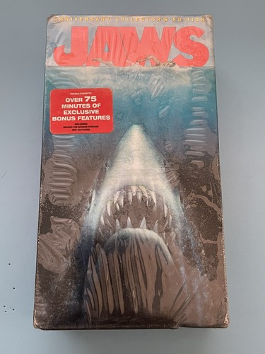 Jaws VHS 2 Tape Set Anniversary Collectors Edition Double Pack Factory ...