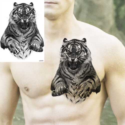 Tiger Chest Tattoos For Men