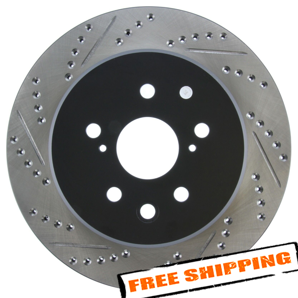 StopTech Sport Drilled & Slotted 1-Piece Rear Brake Rotor for 16-19 ...