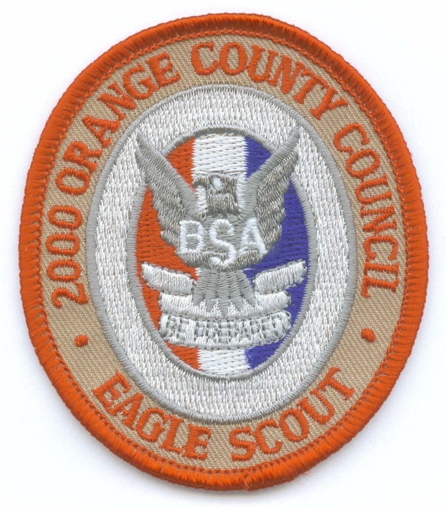 BSA OCC Orange County Council Eagle Scout 2000 recognition patch | eBay