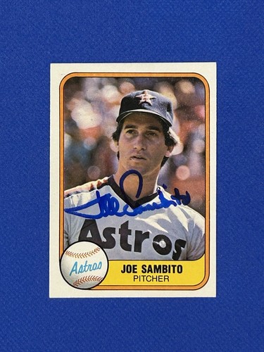 1981 Fleer #65 Joe Sambito Signed Auto Autograph | eBay