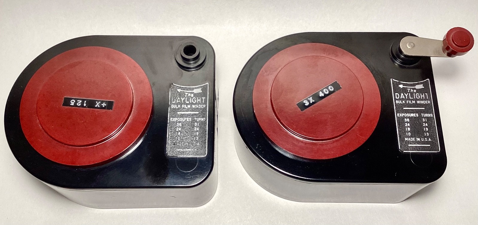 (2) Vintage Lloyd’s Daylight Bulk Film Winder w/ (1) Handle - Bakelite ...