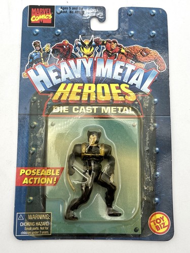 1998 Marvel “Heavy Metal Heroes” Wolverine Die-Cast Figure Toy Biz ...