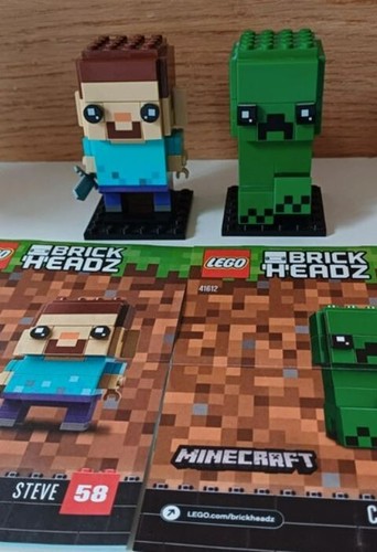 Lego Brick Headz Minecraft 41612, Steve & Creeper - Très bon état | eBay