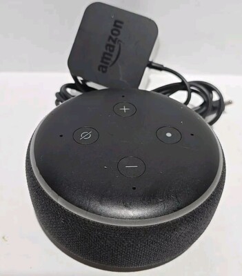Amazon Echo Dot 3rd Gen 2018 Alexa C78MP8 Black Bluetooth Smart Speaker ...