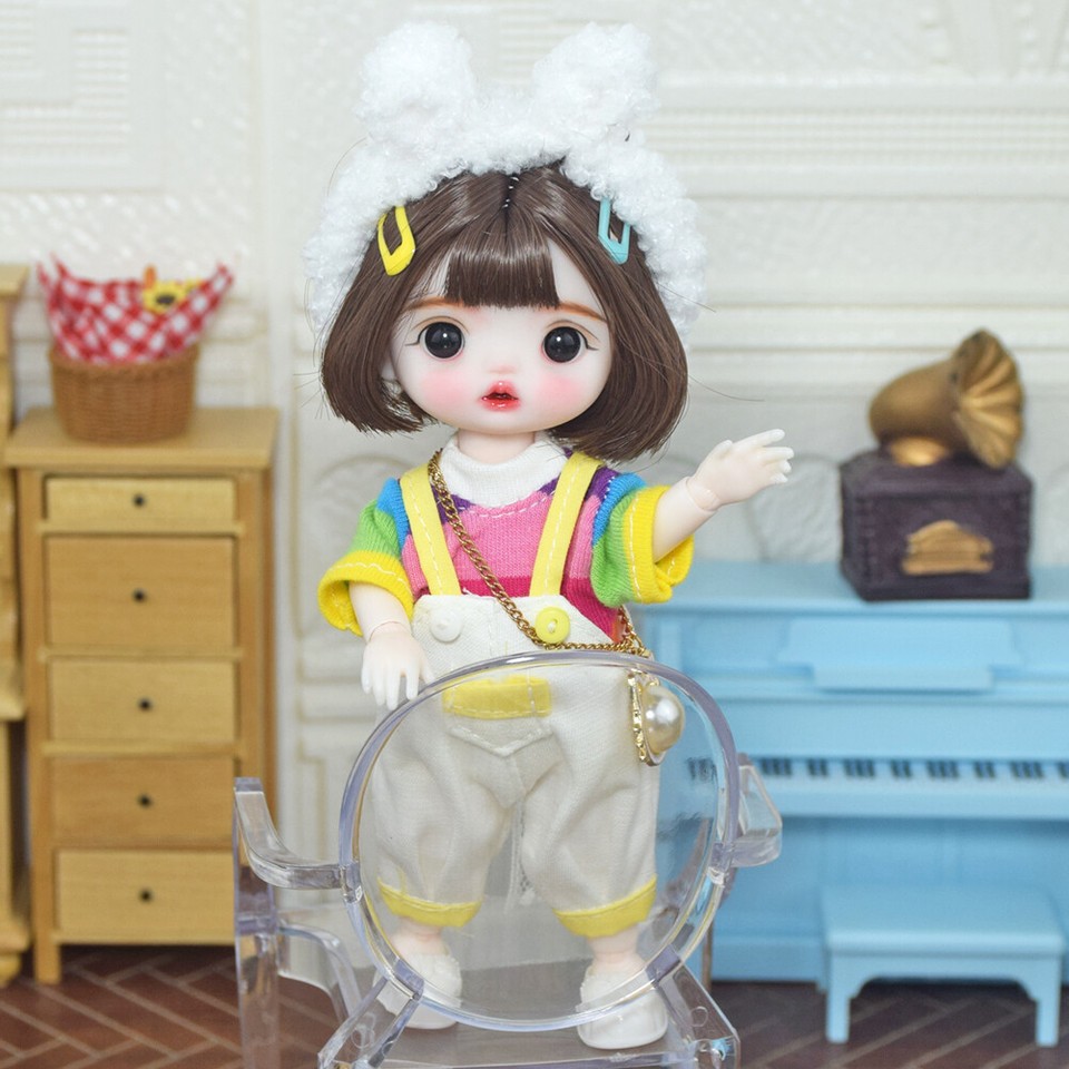 Mini 16cm Girl Doll Cute Toy Dolls Removable Clothes Shoes Full Set ...