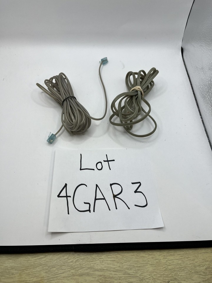 Telephone Line Cord Cable Wire RJ11 DSL Modem Fax, Phone to Wall - Gray ...