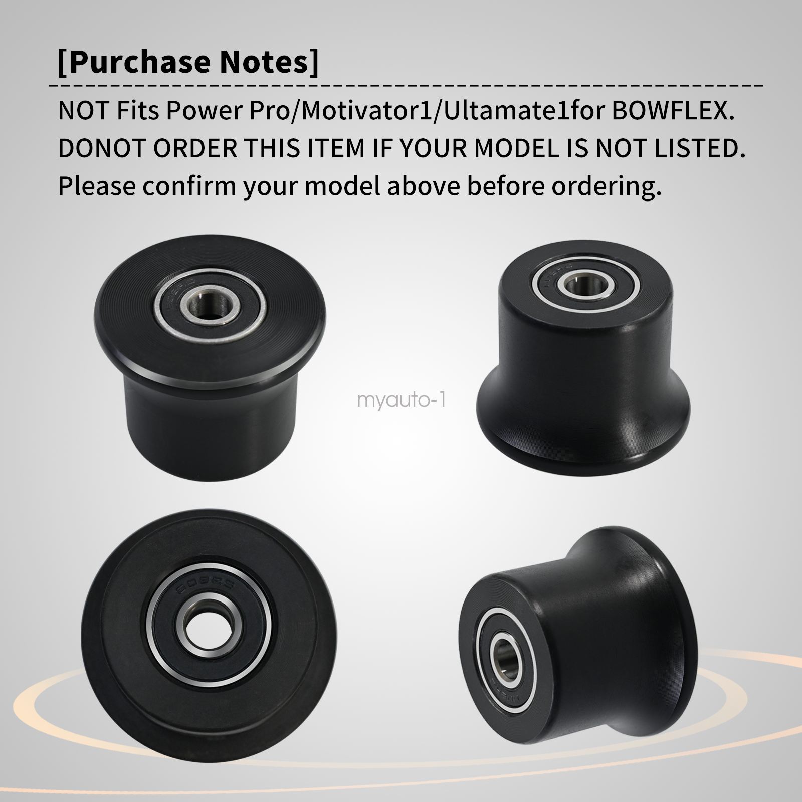 4 quantity Fits Bowflex Rolling seat trolley wheels for PR1000, Sport ...