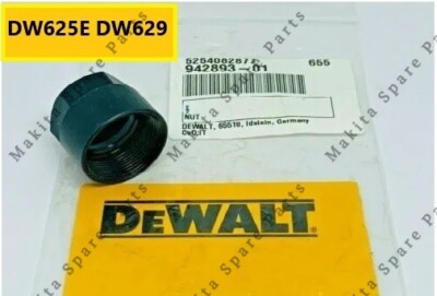 DeWalt Collet Lock Nut 942893-01 Fits Router DW624 DW625 DW625E DW629 ...