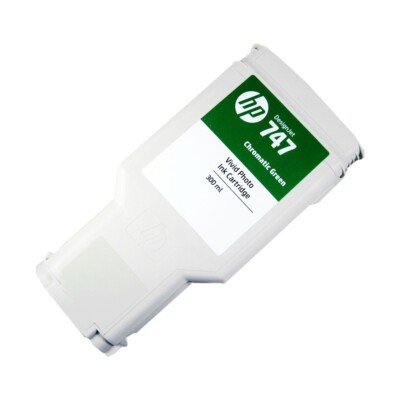 Genuine HP 747 Chromatic Green 300ml Ink P2V84A For DesignJet Z9 Series ...