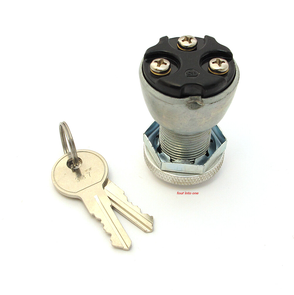 3 Position Aluminum Ignition Key Switch Motorcycles Choppers Harley ...