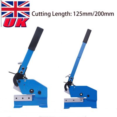 125mm/200mm Hand Sheet Guillotine Metal Bench Scissor Cutter Hand Lever ...