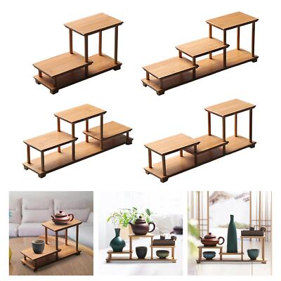 Wood Shelf Display Shelves Display Stand Counter Retail Riser for ...