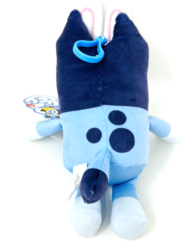 Bluey and Friends 8" Plush Backpack Clip with Bunny Ears Bluey New With ...