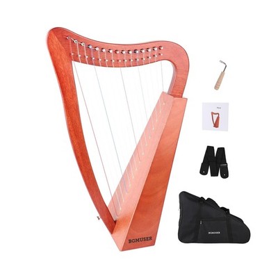 Harp Instrument 15 Strings Professional Lyre Harp with International ...