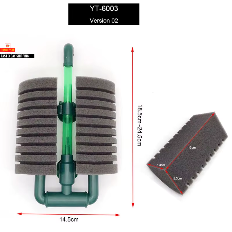 New Bio Sponge Filter for Aquarium Fish Tank Shrimp Pond Air Pump ...