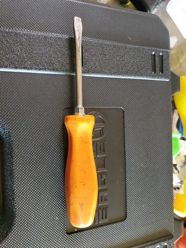 Snap-On Flat Head Screwdriver - SDD4 - Orange - 8in. - Made in USA | eBay