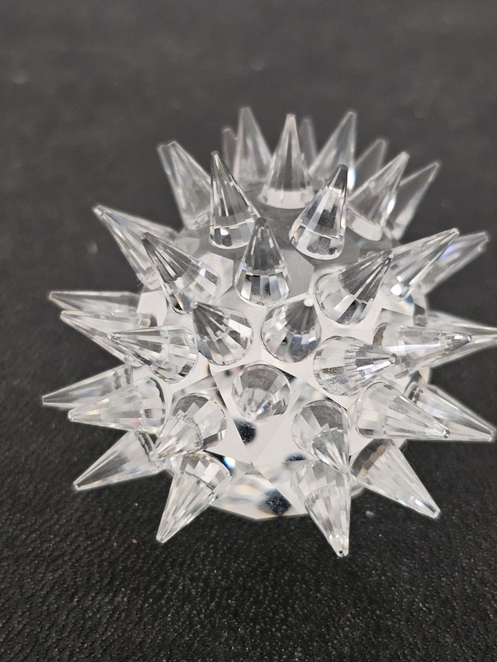 Swarovski Silver Crystal Hedgehog Spiky Figurine 7630 No Box | eBay