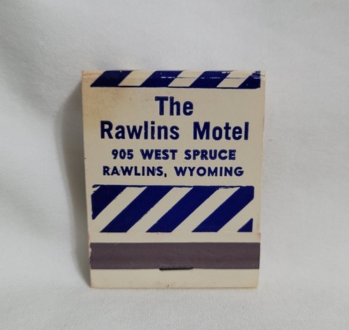 Vintage The Rawlins Motel Hotel Matchbook Wyoming Advertising Matches ...