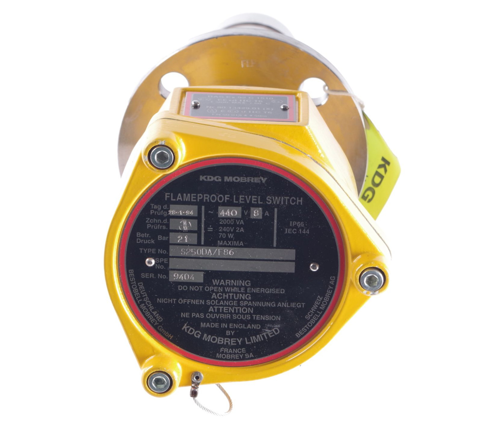 KDG MOBREY S250DA/F86 S250DAF86 FLAMEPROOF LEVEL SWITCH ! NEW ! | eBay