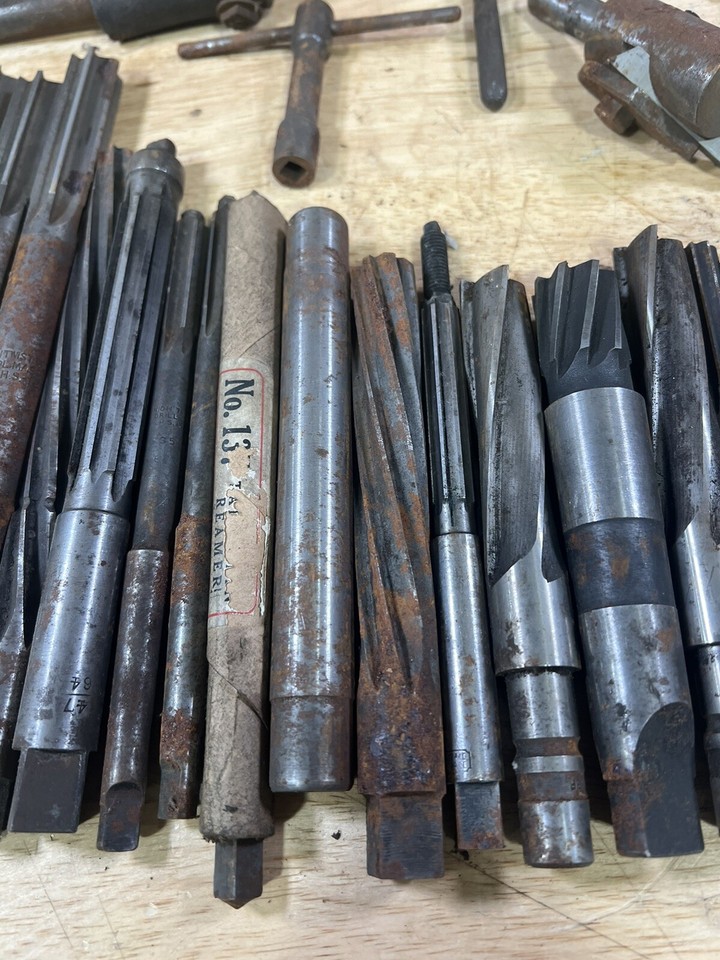 Vintage Machinists Lot Of 37 Reaming Tools | eBay