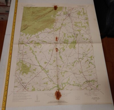Vintage 1952 Dillsburg Pennsylvania US Geological Survey Map | eBay