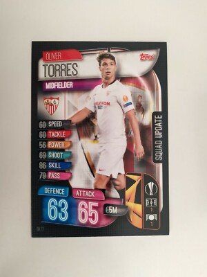 TOPPS MATCH ATTAX EXTRA CHAMPIONS LEAGUE 2019/20 SEVILLA TORRES #SU77 ...