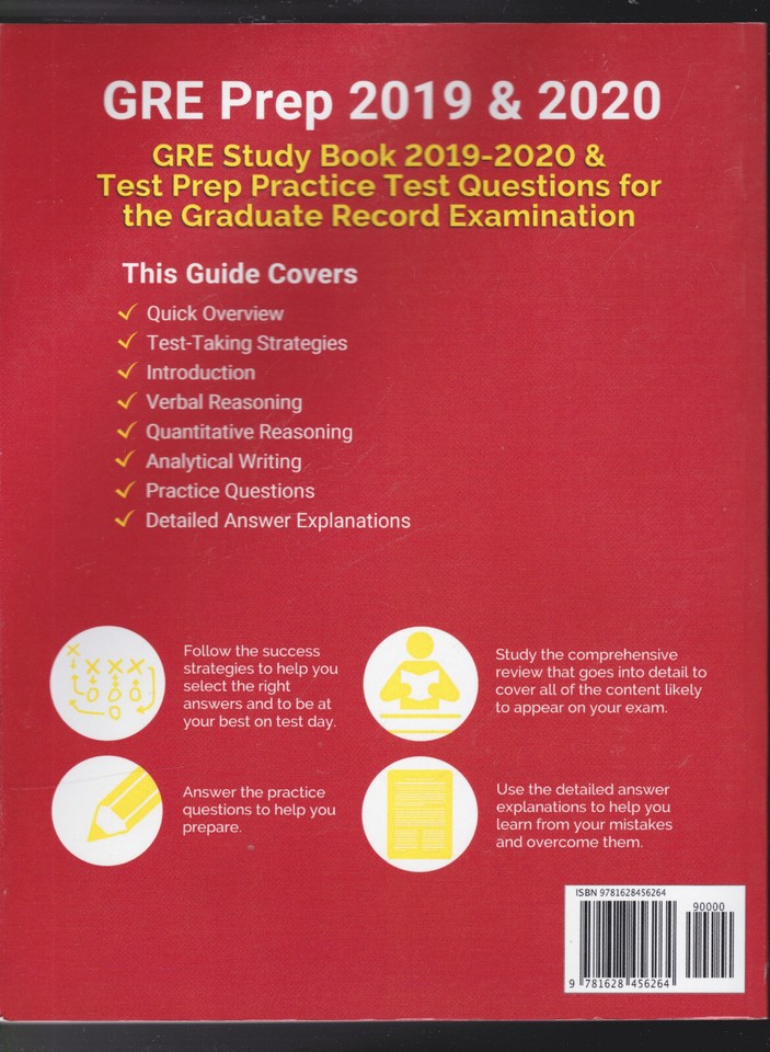 GRE Prep 2019 & 2020: GRE Study Book 2019-2020 & Test Prep Practice ...