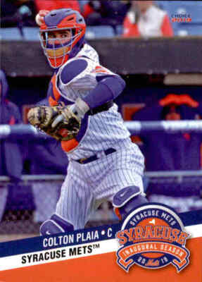 2019 Syracuse Mets Choice 20 Colton Plaia Mission Viejo California ...
