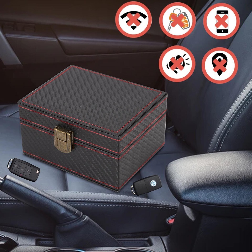 Car Key Signal Blocker Box Keyless Faraday Box Anti-Theft Safety ...