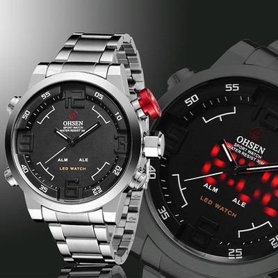 Mens Military Tactical Waterproof Digital Sports Watch LED Backlight ...