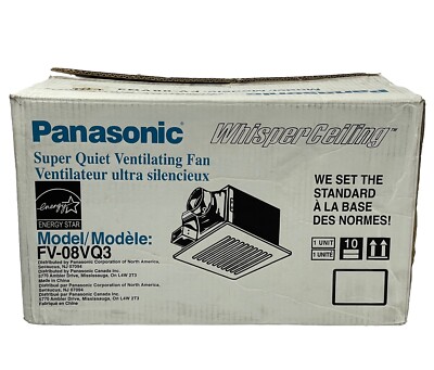 Panasonic FV-08VQ3 Ventilating Fan Whisper/Quiet Ceiling Exhaust 80 CFM ...