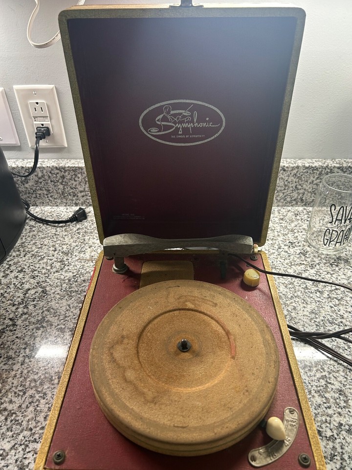 Vintage Symphonic Record Player Model 812 Suitcase | eBay