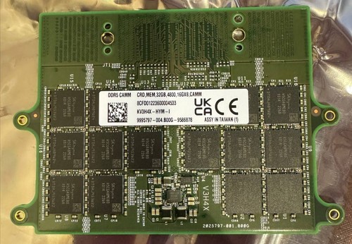 DDR5 CaMM Ram, Dell, Memory, 32GB, 4800 MHz, 16GX8, KV3H4X-HYM-I | eBay