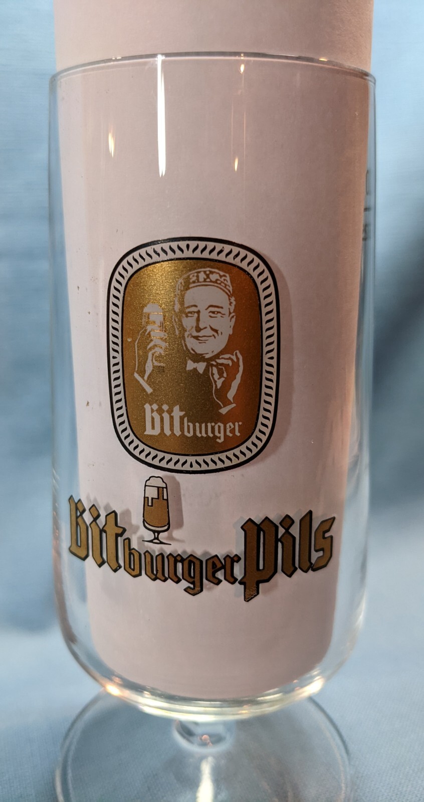 Vintage, German Bitburger Pils .2L Beer Glasses, Short Stem ~ Set of 6 ...