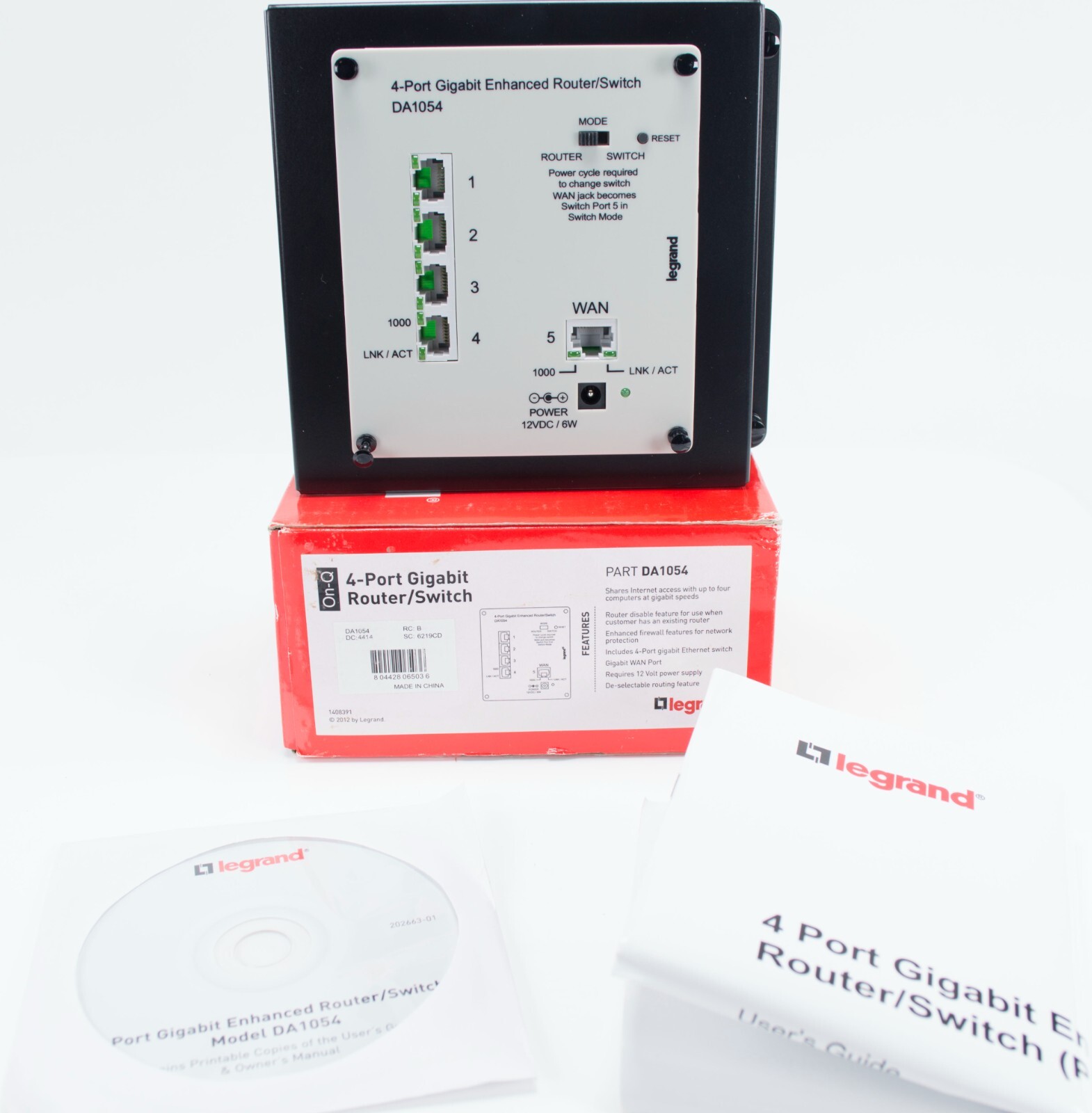 OnQ Legrand 4-port Gigabit Router/switch DA1054 for sale online | eBay