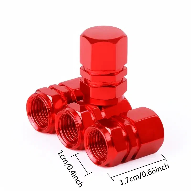 4pcs Tire Valve Stem Car Caps Dust Proof Airtight Air Caps Cover ...