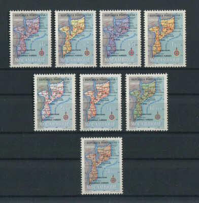 Portugal Mozambique 1954 MAPS MAPS #412/419 complete set MNH, FVF | eBay