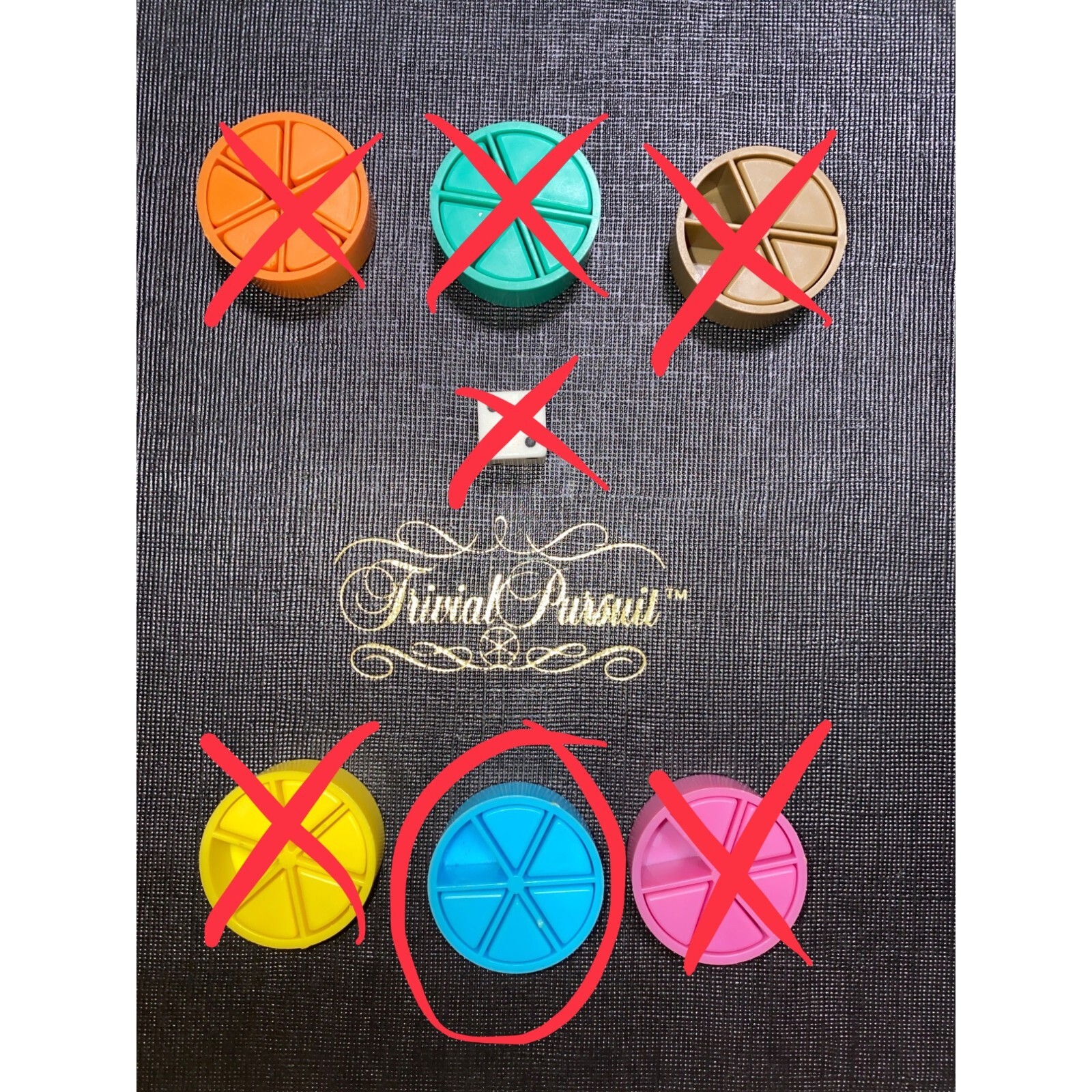 Trivial Pursuit Original Game Wedges Blue Only 1981 Vintage | eBay