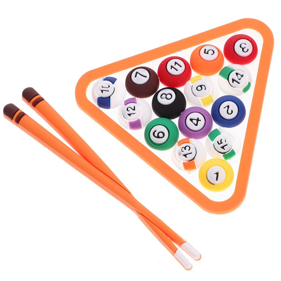 2 Sets Billiards Cake Topper Pool Table Decoration Dad Man Billar ...