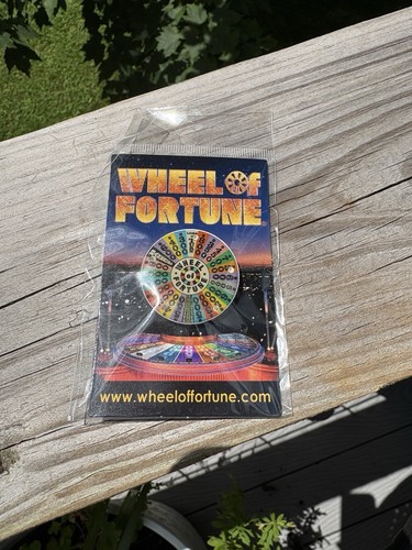 2010 Wheel Of Fortune Spin This Promo Light Up Pin Badge - New | eBay
