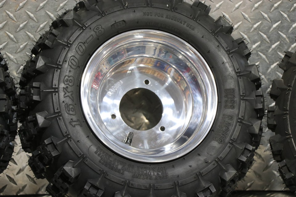 HONDA ATC70 ATC 70 WHEELS AND TIRES BEADLOCKS 16X8-8 SET WHEEL TIRE RED ...
